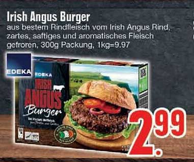 Edeka Irish Angus Burger Angebot bei EDEKA - 1Prospekte.de