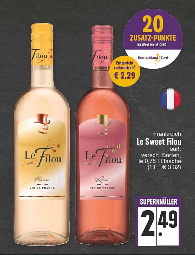 Frankereich Le Sweet Filou Angebot bei EDEKA - 1Prospekte.de