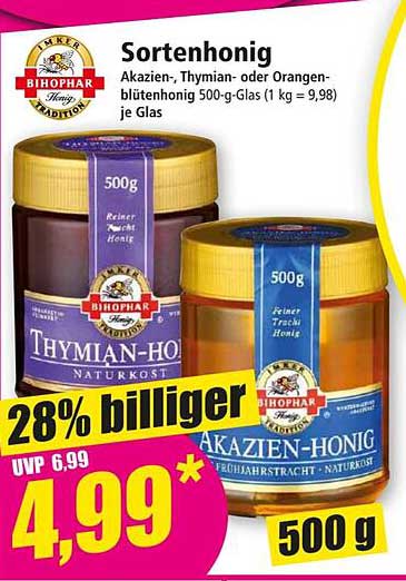 Bihophar Sortenhonig Angebot bei NORMA - 1Prospekte.de