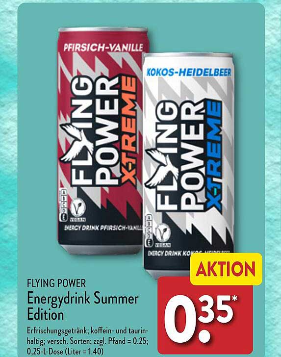 Flying Power Energydrink Summer Edition Angebot bei ALDI Nord ...