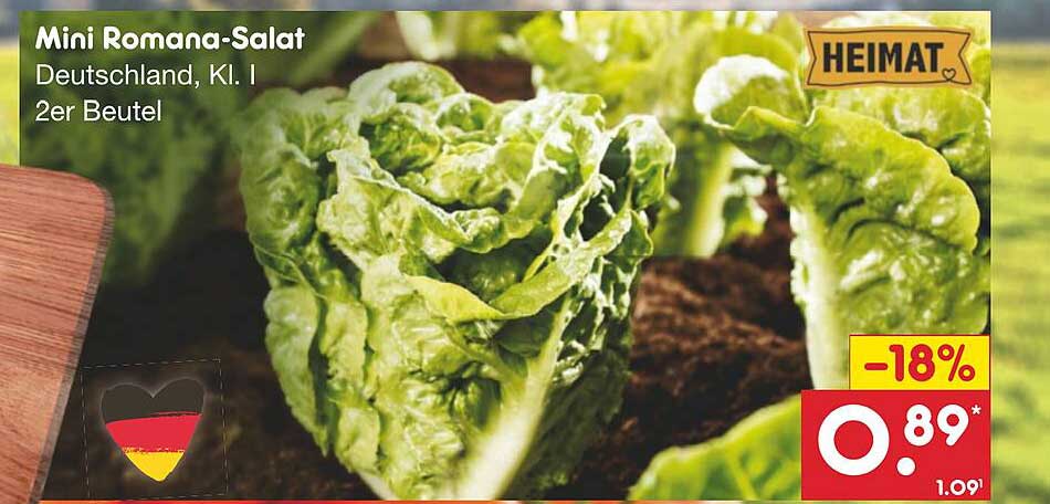 Heimat Mini Romana-salat Angebot bei Netto Marken-Discount - 1Prospekte.de