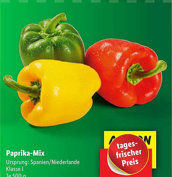 Paprika-mix Angebot bei Lidl - 1Prospekte.de