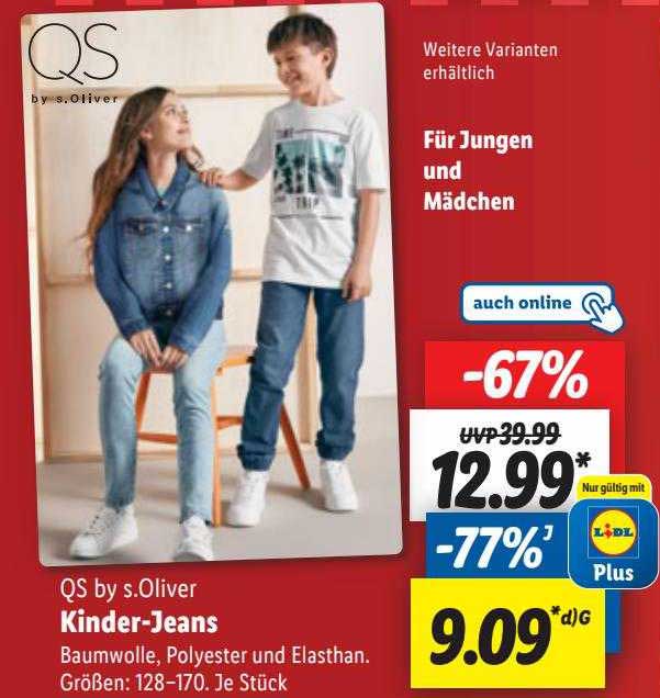 Qs By S Oliver Kinder-jeans Angebot bei Lidl - 1Prospekte.de
