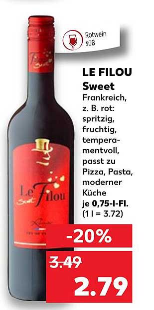 Le Filou Sweet Angebot bei Kaufland - 1Prospekte.de