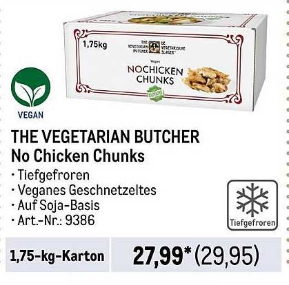 The Vegetarian Butcher No Chicken Chunks Angebot bei METRO - 1Prospekte.de