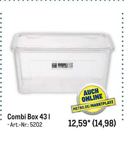 Combi Box 43 L Angebot bei METRO - 1Prospekte.de