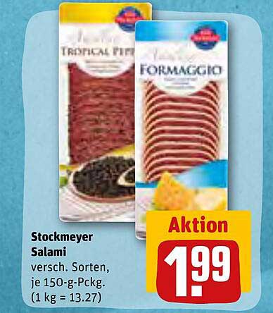 Stockmeyer Salami Angebot bei REWE - 1Prospekte.de