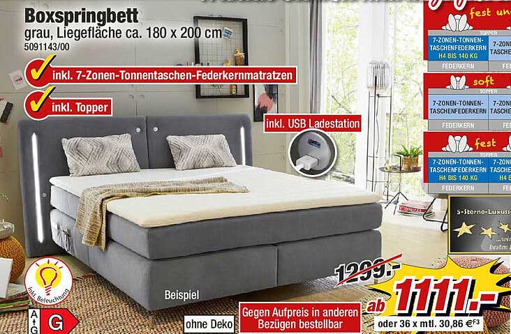 Wunderschone Poco Boxspringbett Angebot Bild