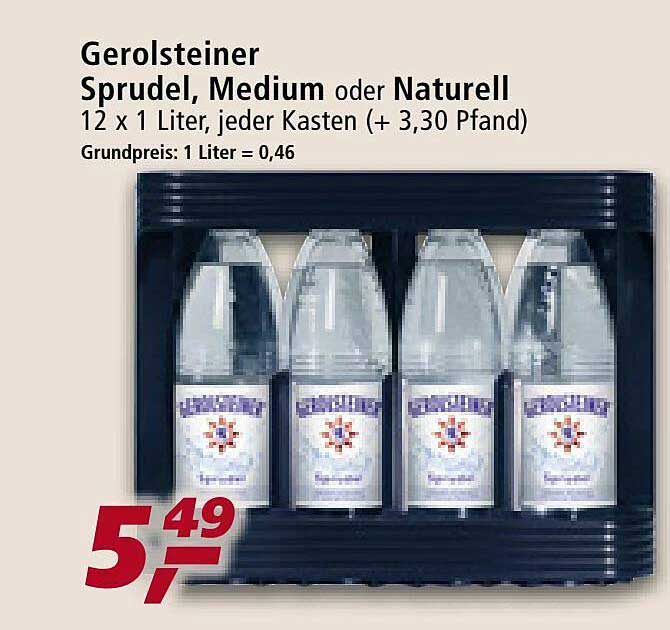 Gerolsteiner Sprudel, Medium Oder Naturell Angebot bei Real - 1Prospekte.de