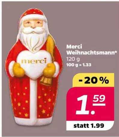 Merci Weihnachtsmann Angebot bei Netto - 1Prospekte.de