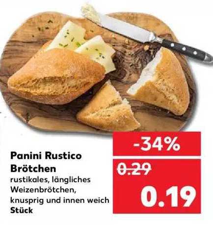 Panini Rustico Brötchen Angebot bei Kaufland - 1Prospekte.de