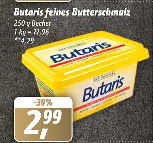 Butaris Feines Butterschmalz Angebot bei EDEKA