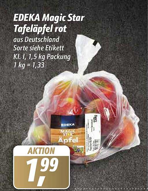 Edeka Magic Star Tafeläpfel Rot Angebot bei Simmel - 1Prospekte.de