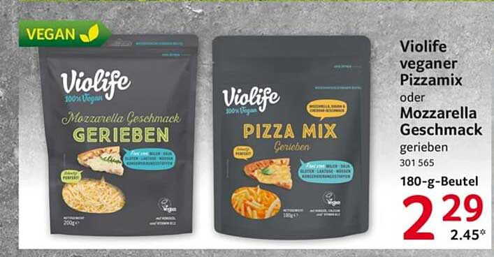 Violife Veganer Pizzamix Oder Mozzarella Geschmack Angebot bei Selgros ...