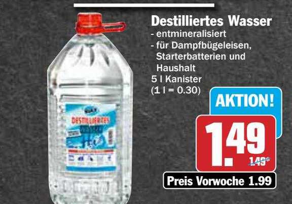 Destilliertes Wasser Angebot bei Hit - 1Prospekte.de