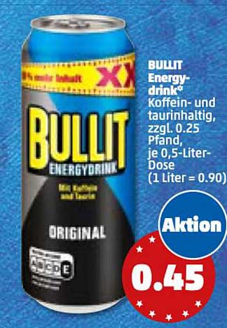 Bullit Energy Drink Angebot bei Penny - 1Prospekte.de