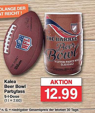 Kalea Beer Bowl Partyfass Angebot bei Famila Nordwest - 1Prospekte.de