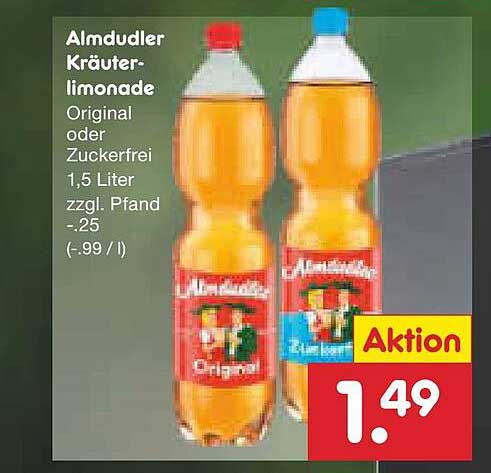 Almdudler Kräuter-limonade Angebot bei Netto Marken-Discount ...