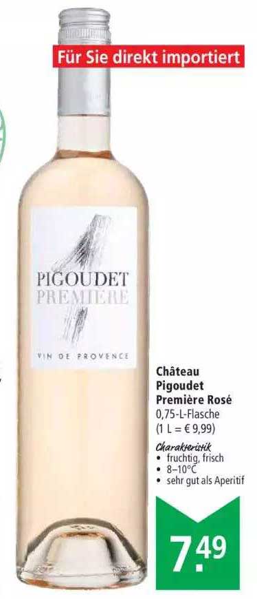 Château Pigoudet Première Rosé Angebot bei Marktkauf Château Pigoudet Première Rosé Angebot bei Marktkauf