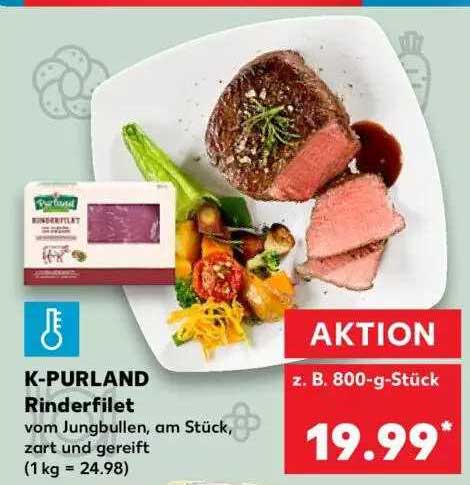 K-purland Rinderfilet Angebot bei Kaufland