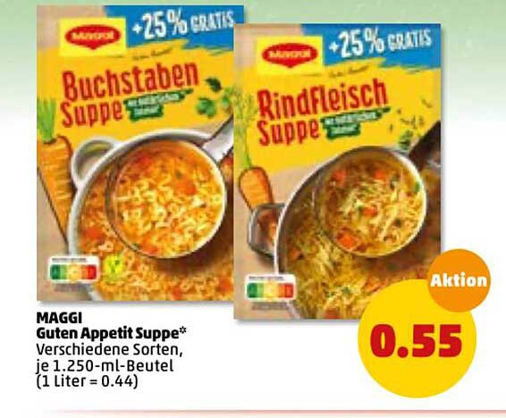 Maggi Guten Appetit Suppe Angebot bei Penny