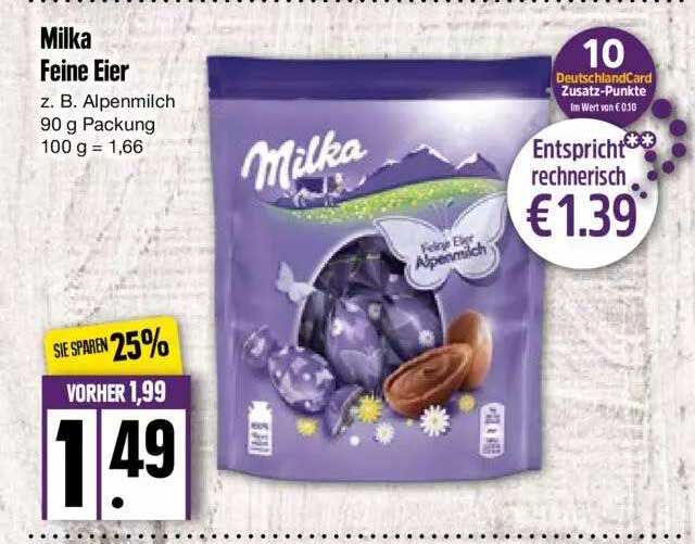 Milka Feine Eier Angebot bei EDEKA - 1Prospekte.de
