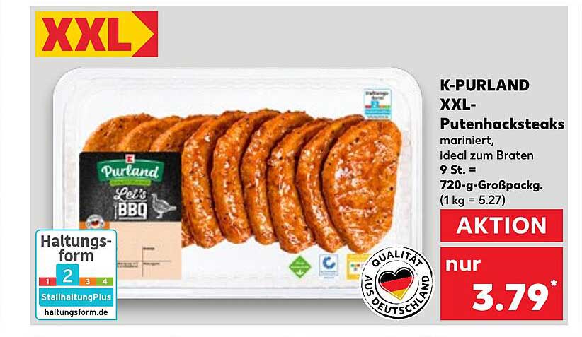 K-purland XXL-putenhacksteaks Angebot bei Kaufland - 1Prospekte.de