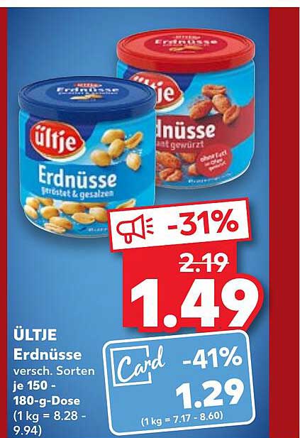 ültje Erdnüsse Angebot bei Kaufland - 1Prospekte.de