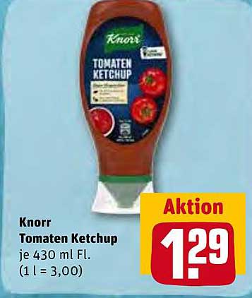 Knorr Tomaten Ketchup Angebot bei REWE Kaufpark
