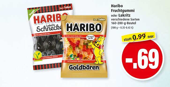 Haribo Fruchtgummi Oder Lakritz Angebot bei Markant - 1Prospekte.de