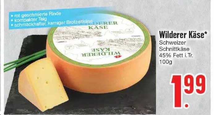 Wilderer Käse Angebot bei EDEKA - 1Prospekte.de