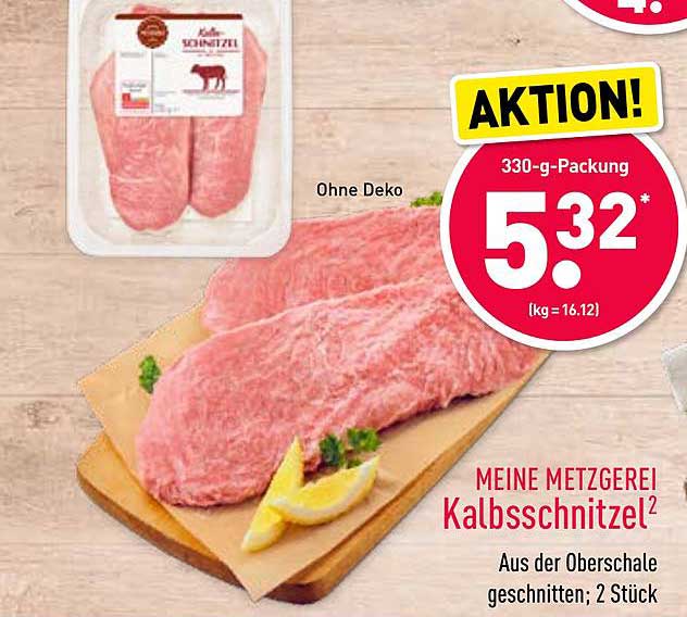 Meine Metzgerei Kalbsschnitzel Angebot bei ALDI Nord - 1Prospekte.de
