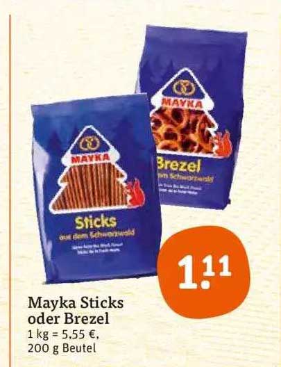 Mayka Sticks Oder Brezel Angebot bei Tegut - 1Prospekte.de