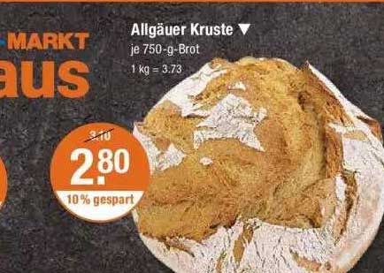 Allgäuer Kruste Angebot bei V-Markt - 1Prospekte.de
