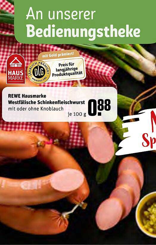 Rewe Hausmarke Westfälische Schinkenfleischwurst Angebot bei REWE ...
