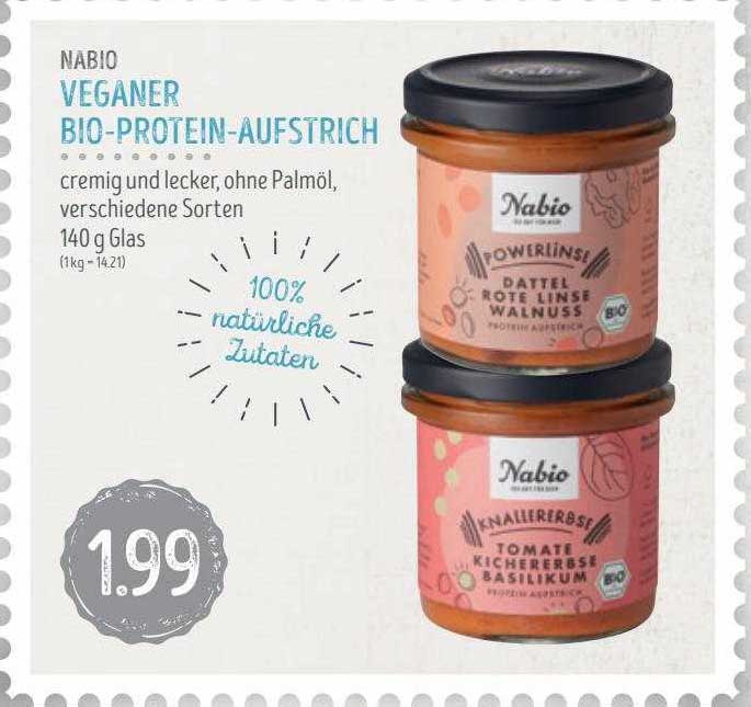 Nabio Veganer Bio-protein-aufstrich Angebot bei Edeka Struve ...