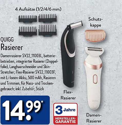 Quigg Rasierer Angebot bei ALDI Nord - 1Prospekte.de