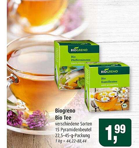 Biogreno Bio Tee Angebot bei Markant - 1Prospekte.de