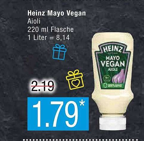 Heinz Vegan Mayo Aioli Angebot bei Edeka Struve