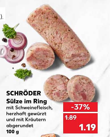 Schröder Sülze Im Ring Angebot bei Kaufland - 1Prospekte.de