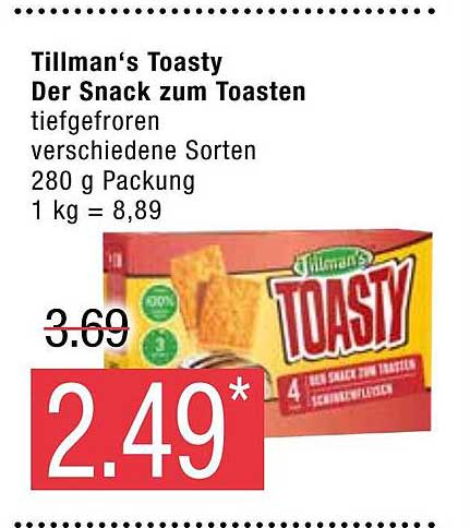 Tillman's Toasty Der Snack Zum Toasten Angebot bei Marktkauf ...