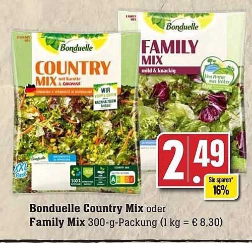Bonduelle Country Mix Oder Family Mix Angebot bei EDEKA - 1Prospekte.de