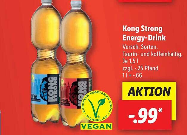 Kong Strong Energy Drink Angebot bei Lidl - 1Prospekte.de