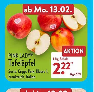 Pink Lady Tafeläpfel Angebot bei ALDI Nord - 1Prospekte.de