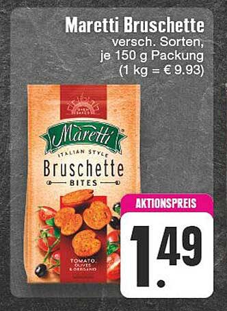 Maretti Bruschette Angebot bei E Center - 1Prospekte.de