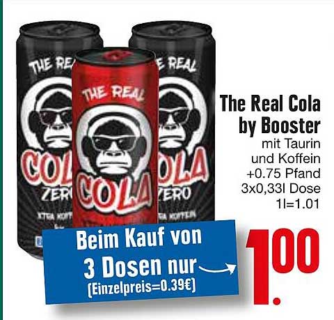 The Real Cola By Booster Angebot bei Edeka Scherer - 1Prospekte.de