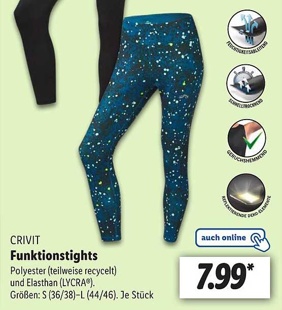 Crivit Funktionstights Angebot bei Lidl - 1Prospekte.de