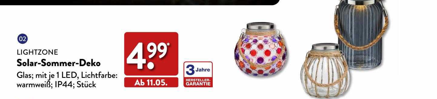 Lightzone Solar-sommer-deko Angebot bei ALDI Nord - 1Prospekte.de