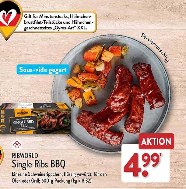 Ribworld Single Ribs Bbq Angebot bei ALDI Nord - 1Prospekte.de