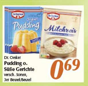 Dr. Oetker Pudding O Süße Gerichte Angebot bei Inkoop - 1Prospekte.de